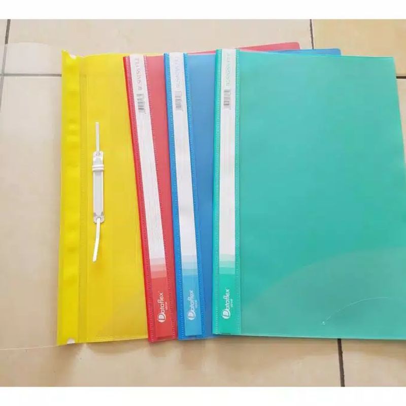 Jual 1 lusin kantong map 1 warna snelhecter business file map plastik ...