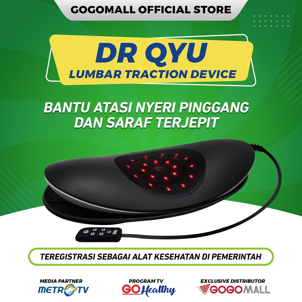 Jual DR QYU LUMBAR TRACTION DEVICE GOGOMALL - MEMBANTU PROSES PENYEMBUHAN SARAF TERJEPIT ...