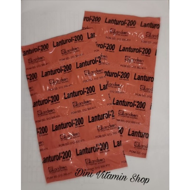 Jual Lanturol 200 perlembar isi 10 soft kapsul | Shopee Indonesia