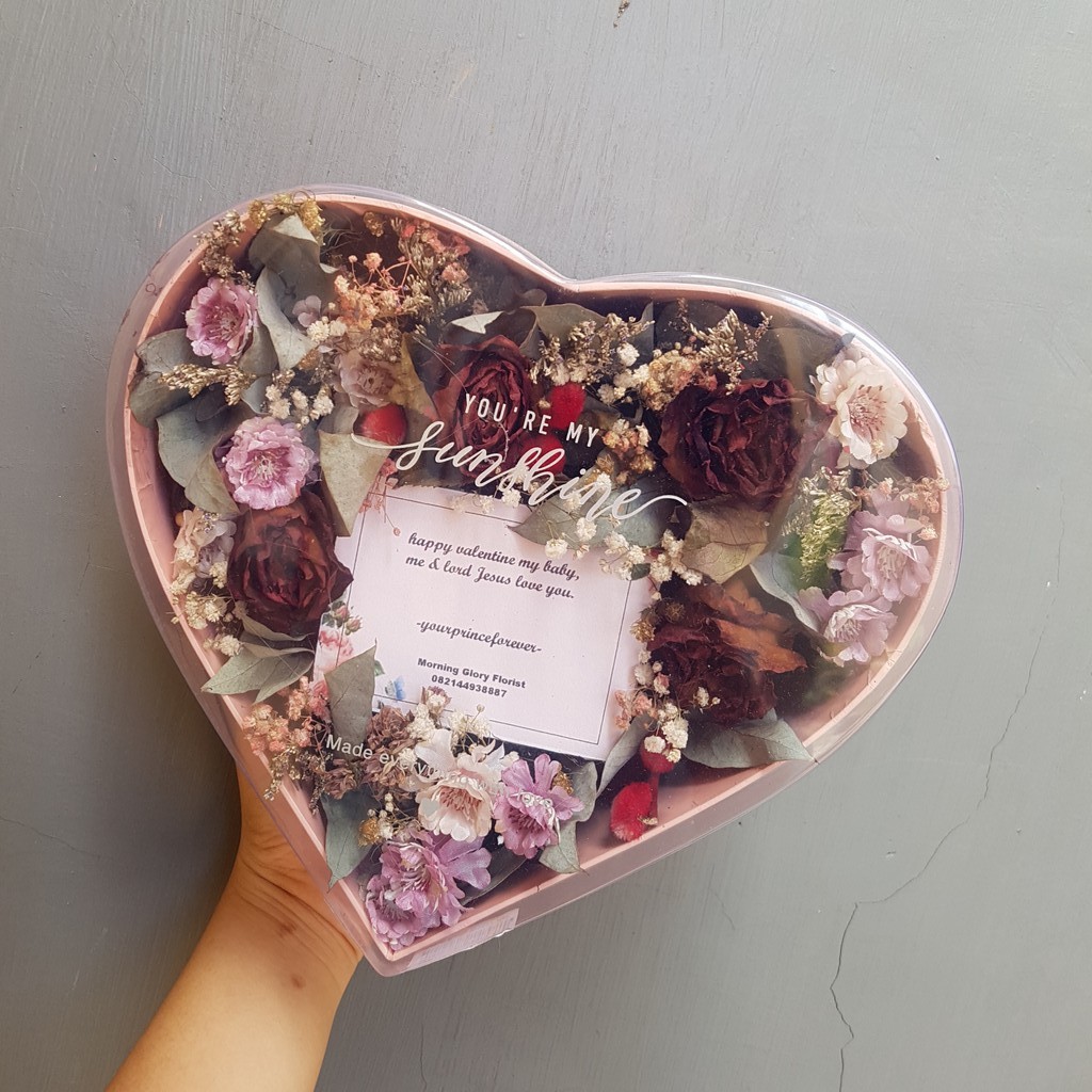 Jual Davina Box (Preserved, Dried and artificial Flower Box) Buket ...
