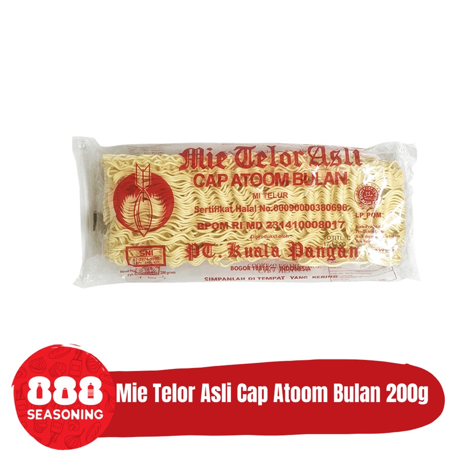 Jual MIE TELOR ASLI CAP ATOM BULAN 200g | Shopee Indonesia