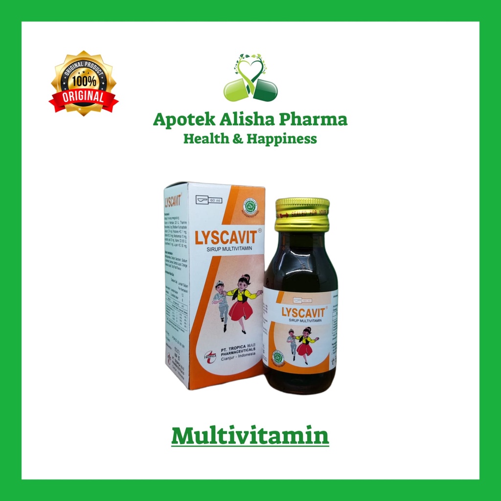 Jual Lyscavit Sirup 60ml 6 Botol - Liscavit Syrup Vitamin Nafsu Makan ...