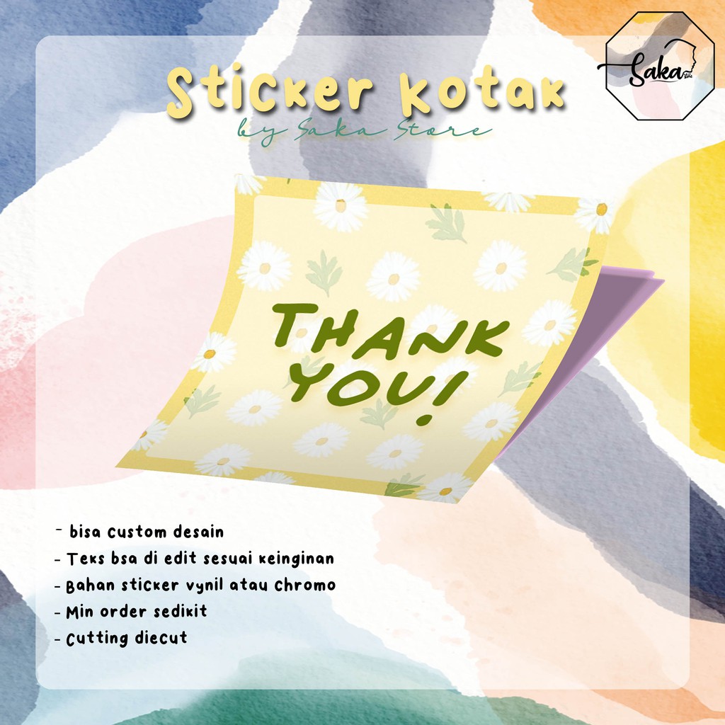 Jual STICKER KOTAK CUSTOM / STICKER ONLINE SHOP MURAH | Shopee Indonesia