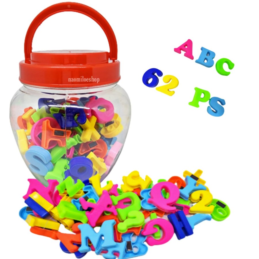 Jual Mainan Magnet Huruf Angka Tempelan kulkas Magnetic Letters ...