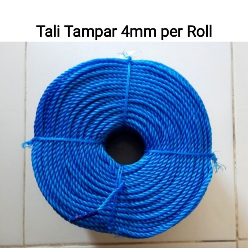 Jual Tali Tampar Plastik 4mm per Roll / Tali ikat , Tali Tambang ...