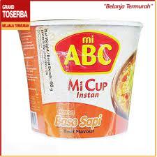 Jual MIE ABC CUP BASO SAPI 60G | Shopee Indonesia