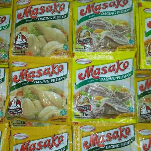 Jual Masako sapi atau ayam 11 gram 12 sachet | Shopee Indonesia