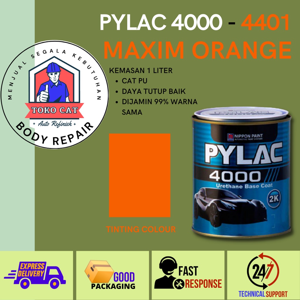 Jual CAT MOBIL PU (POLYURETHANE) NIPPON PAINT CAT PU PYLAC 4000 - 4401 ...