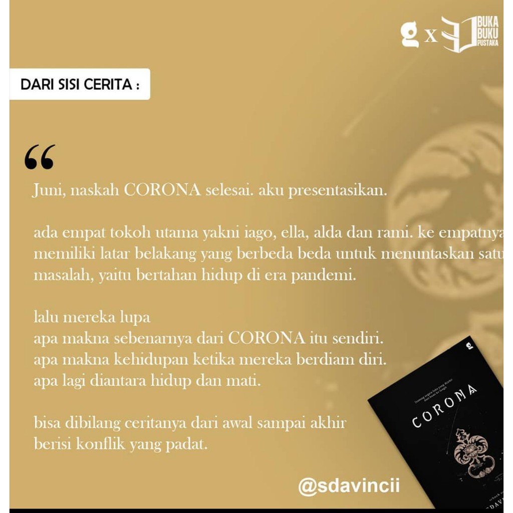 Jual Novel CORONA (Ready Stock - 100% Original) | Shopee Indonesia