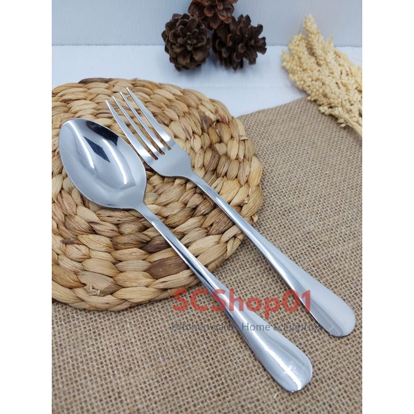 Jual Sendok Makan Premium / Garpu Stainless steel Tebal / Sendok Hotel ...