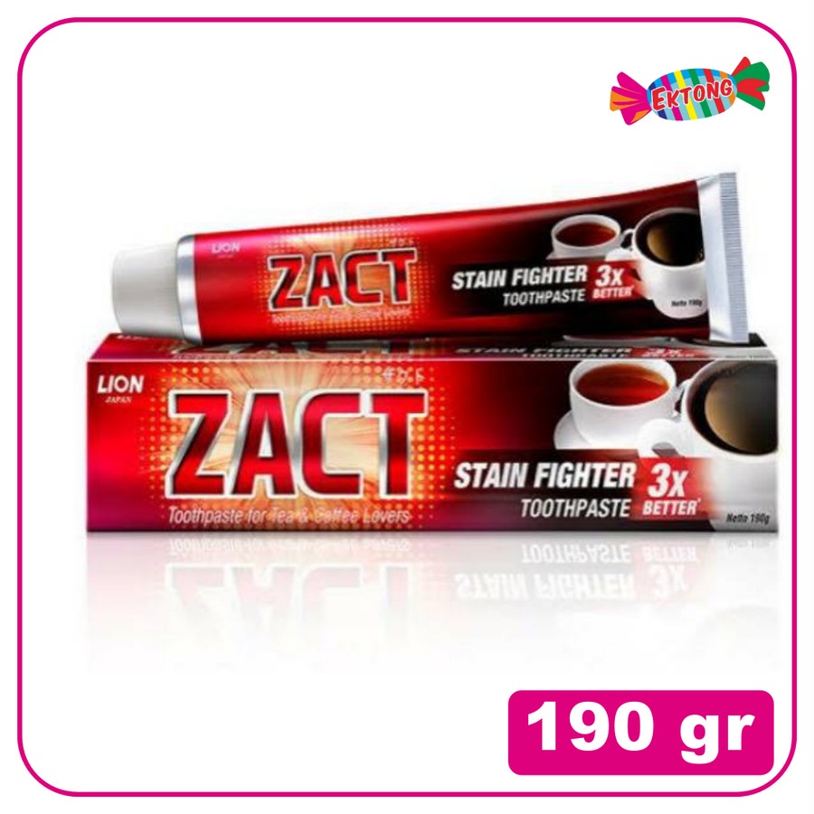 Jual Lion ZACT Toothpaste for Tea & Coffee Lovers ( Pasta Gigi )190gr ...