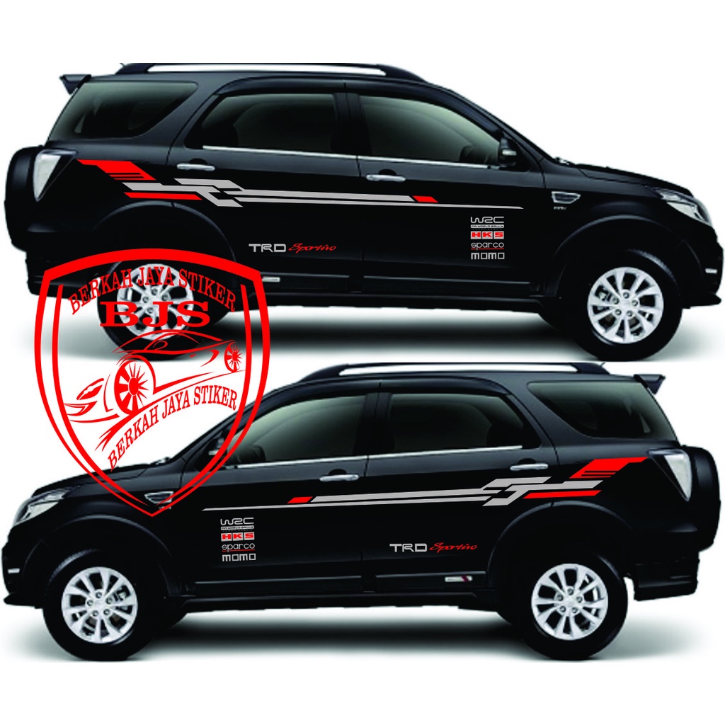 Jual NEW STICKER MOBIL VARIASI STICKER TERIOS 2016 DECAL BODY MOBIL ...