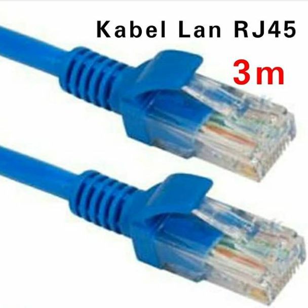 Jual Kabel LAN 3 Meter RJ45 Cat 6 UTP Cable 3 M Patch Cord | Shopee ...