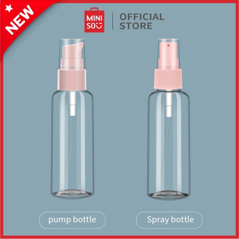 Jual Miniso beauty Simple portable lotion bottle 80ML + spray bottle ...