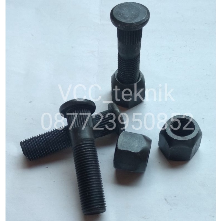 Jual Baut roda mobil panjang 5,5cm (12x1.25) | Shopee Indonesia