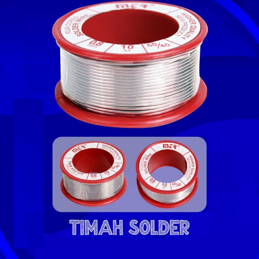 Jual TIMAH SOLDER 10M 60/40 0.8MM / TINOL TENOL 10 M / FLUX CORED 10 ...