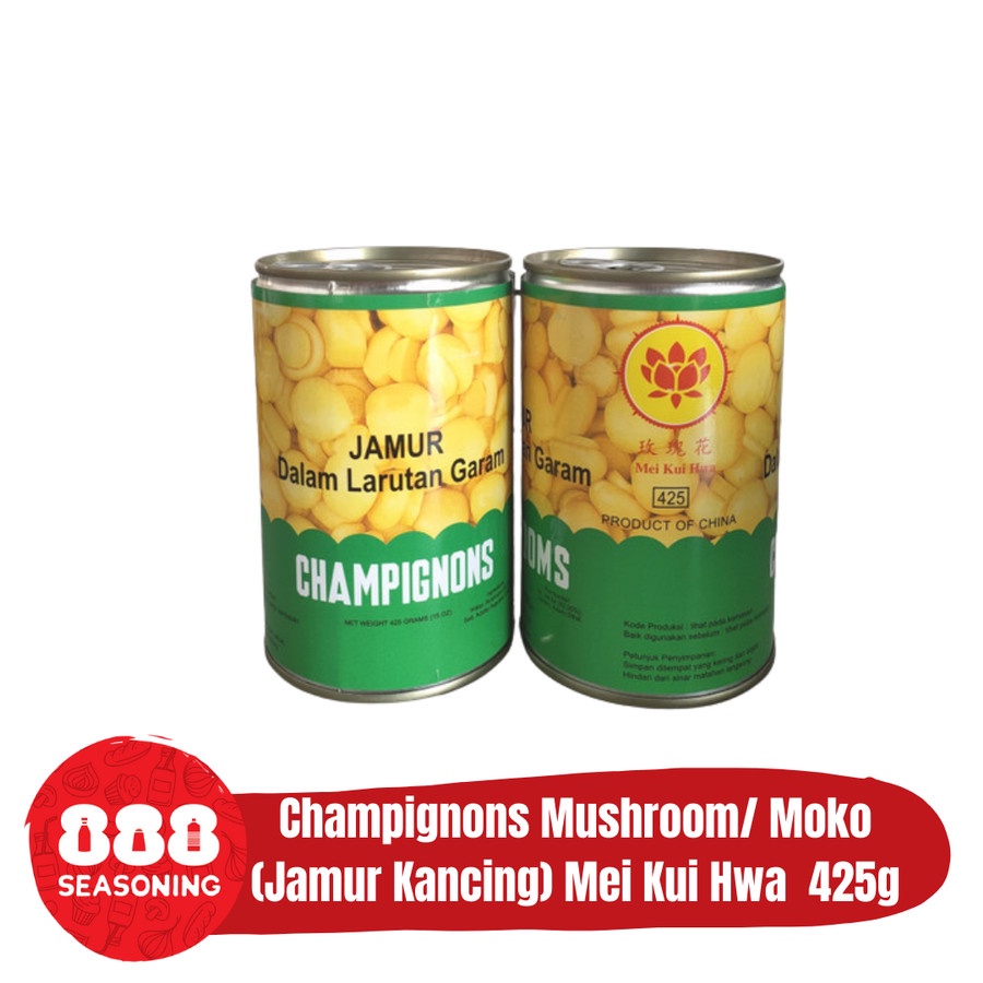 Jual MEI KUI HWA CHAMPIGNONS MUSHROOM/ MOKO/ JAMUR KANCING 425g ...