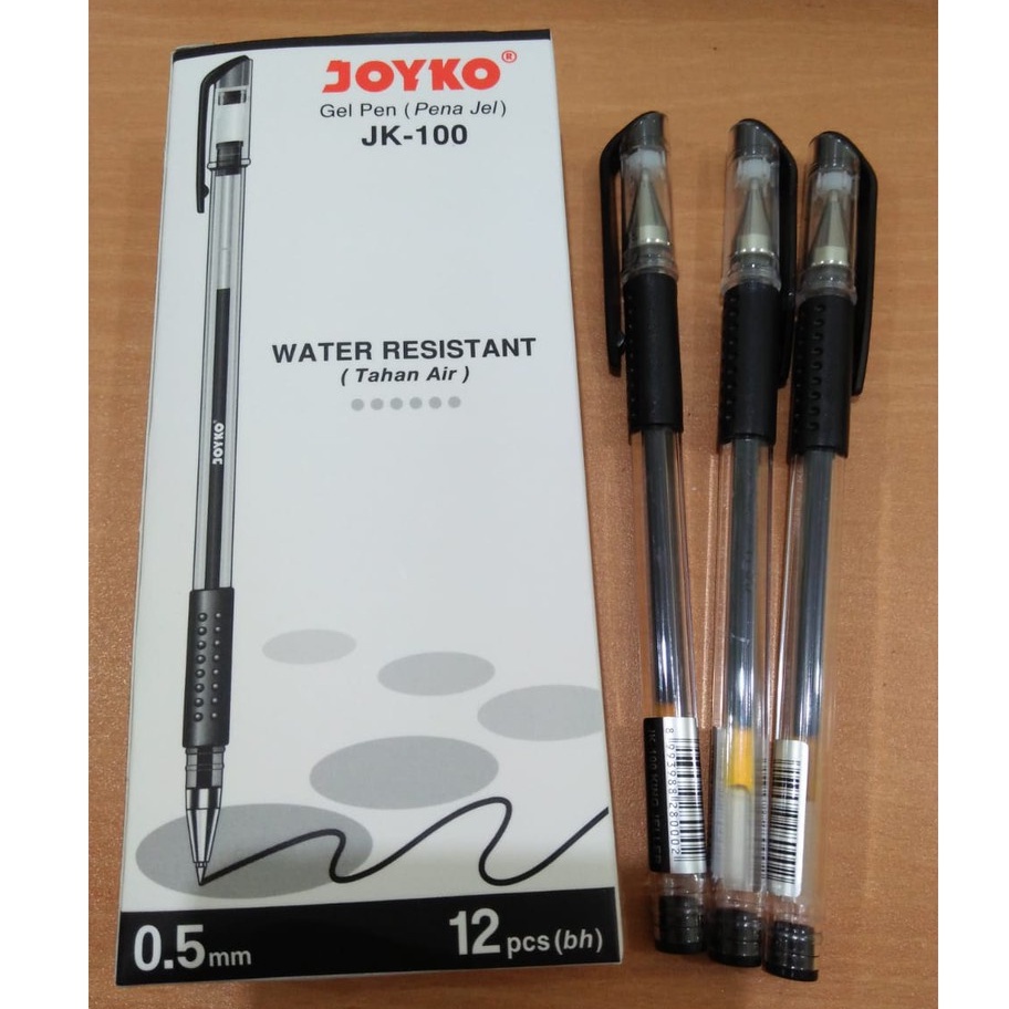 Jual Pulpen Gel Pen Joyko JK-100 Pena Tinta Hitam | Shopee Indonesia