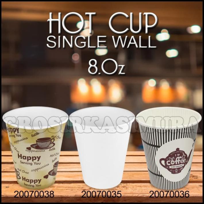 Jual Paper Cup 8Oz Isi 50Pc / Gelas Foam Kopi / Gelas Kertas / Cup ...