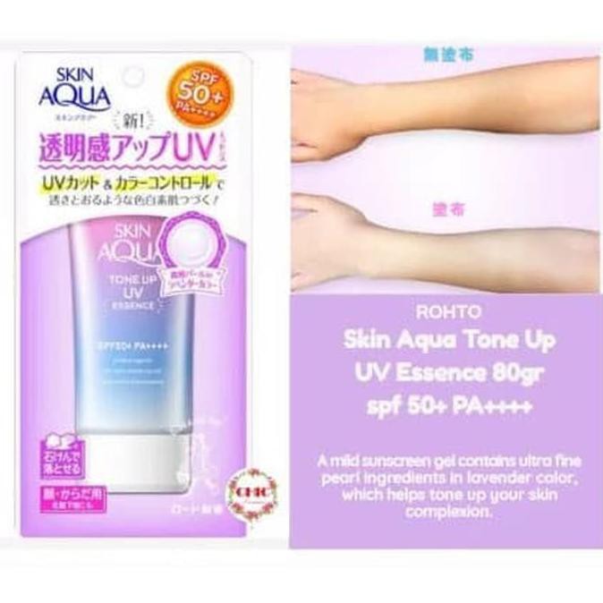 Jual Limited Stock Rohto Skin Aqua Tone Up Uv Essence Sunscreen Gel Spf50+Pa++++ | Shopee Indonesia