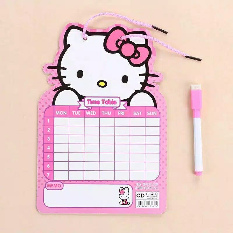 Jual Papan jadwal harian anak | Time Table Anak | Shopee Indonesia