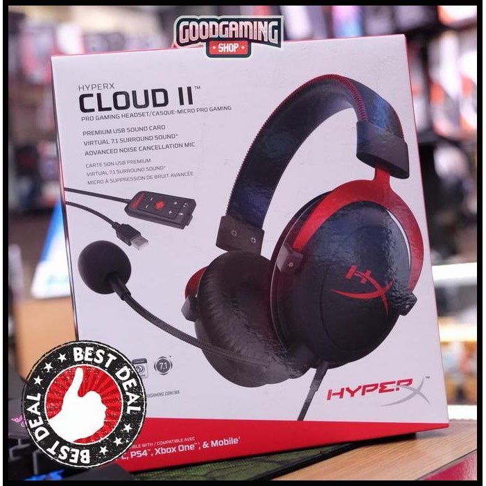 Jual Hyperx Cloud 2 Black Red Gaming Headset Best Product | Shopee ...