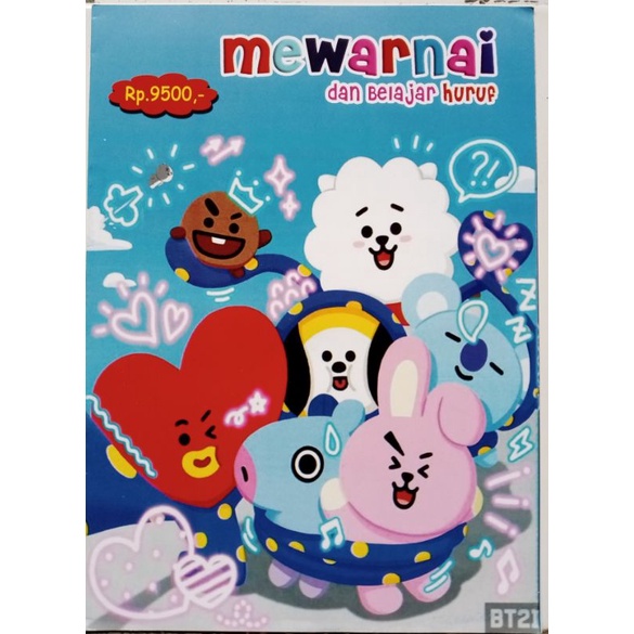 Jual BUKU MEWARNAI BTS/BT21 | Shopee Indonesia