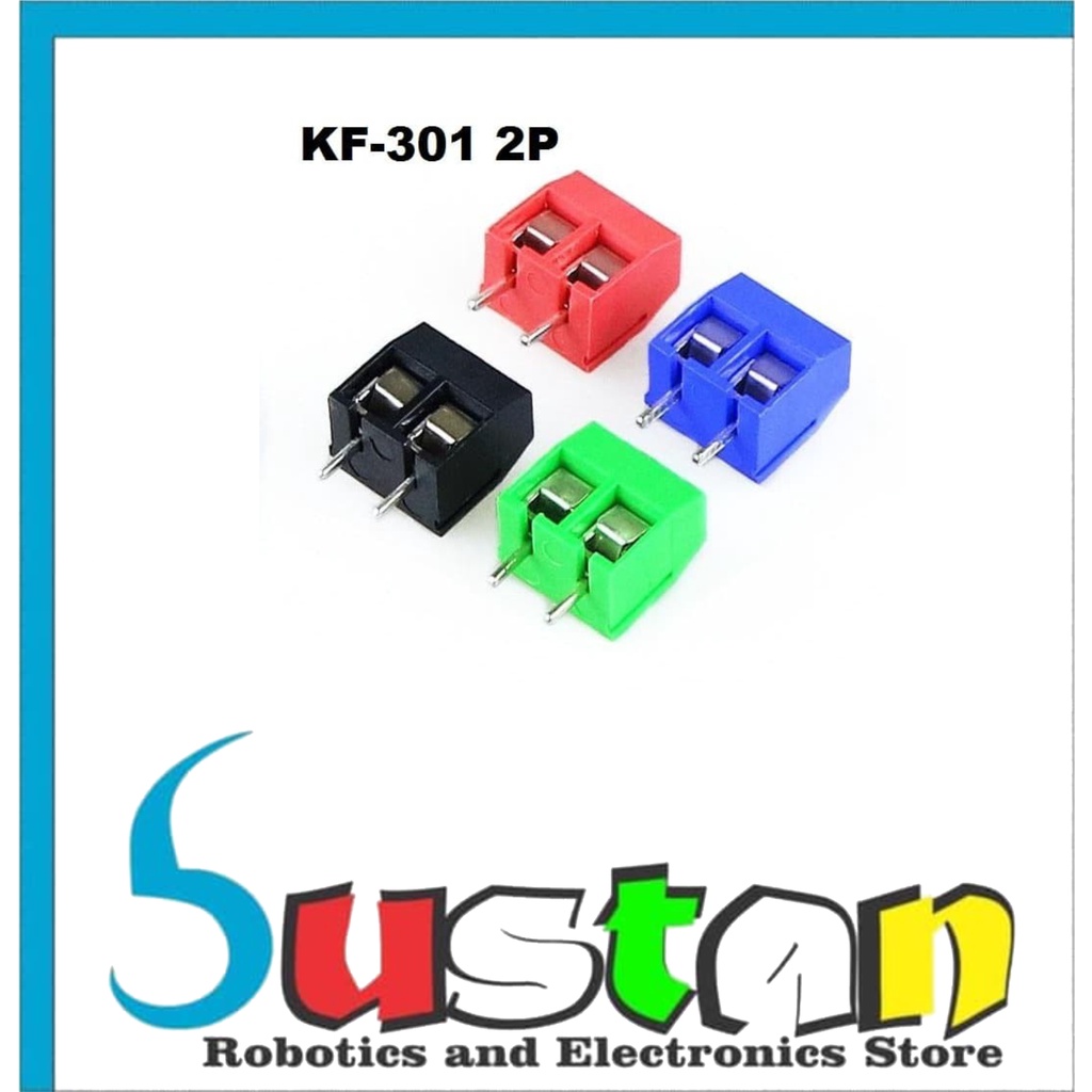 Jual terminal block blue 2pin 2 pin 2p 2 p connector KF301 2PIN 2P connector KF301 2PIN | Shopee ...