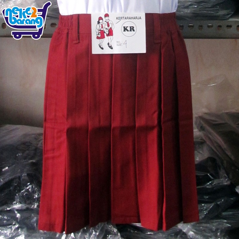 Jual Rok Pendek Seragam SD Merah Rempel (Seragam Sekolah) (Seragam SD) | Shopee Indonesia