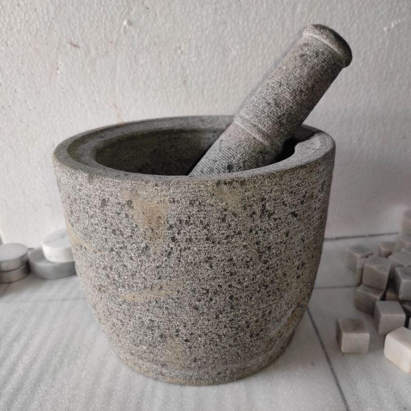 Jual Lumpang dan penumbuk asli batu khas Tulungagung 20cm marmer marble ...