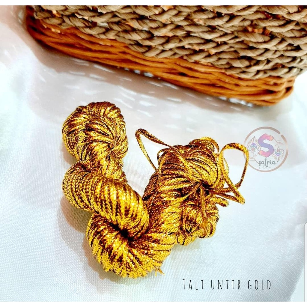 Jual Tali Pengikat Souvenir Warna Gold/Tali Untir Souvenir Gold/Harga ...