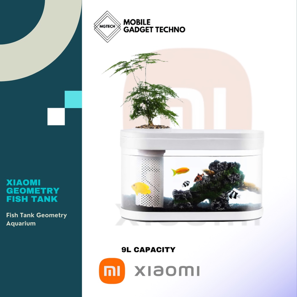 Jual Smart Geometry Fish Tank 9L Aquarium Ikan Akuarium Amphibious ...
