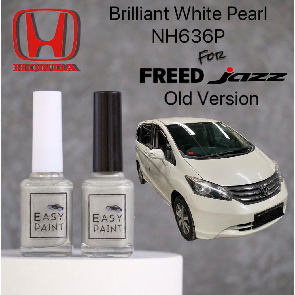 Jual Cat Oles Brilliant White Pearl NH636P Honda Freed Jazz Old Version Putih Mutiara | Shopee ...