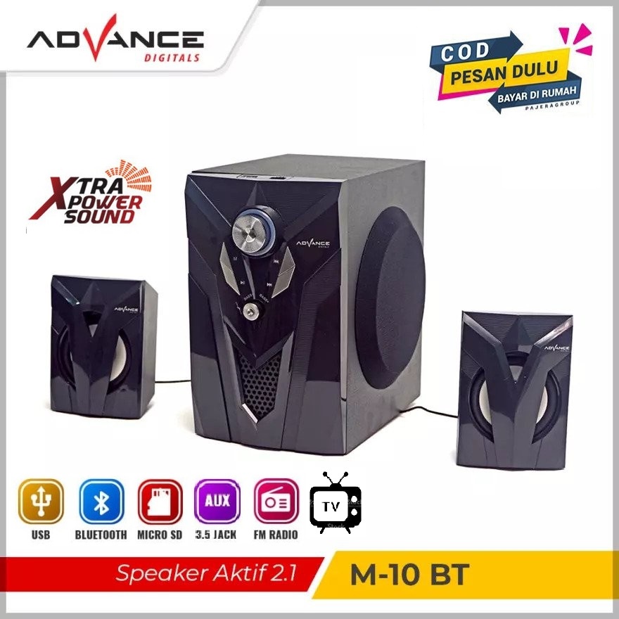Jual Speaker Multimedia Advance M10BT Speaker Bluetooth Mega Bass Original Bergaransi Resmi ...