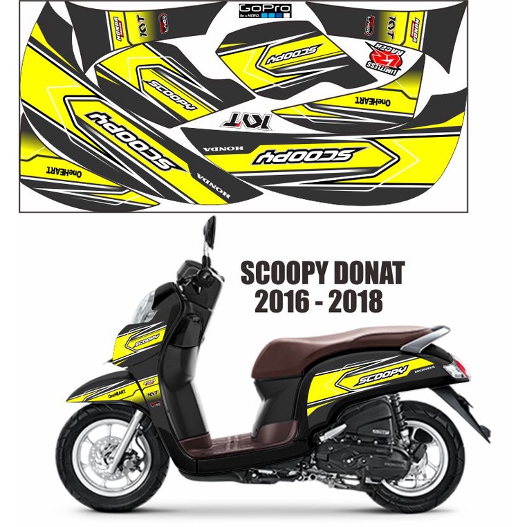 Jual decalSTIKER lis Striping set Variasi List Scoopy Fi 2017-2019 ...