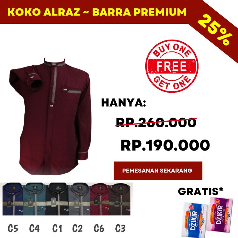 Jual kemko/koko alraz barra model lengan panjang | Shopee Indonesia