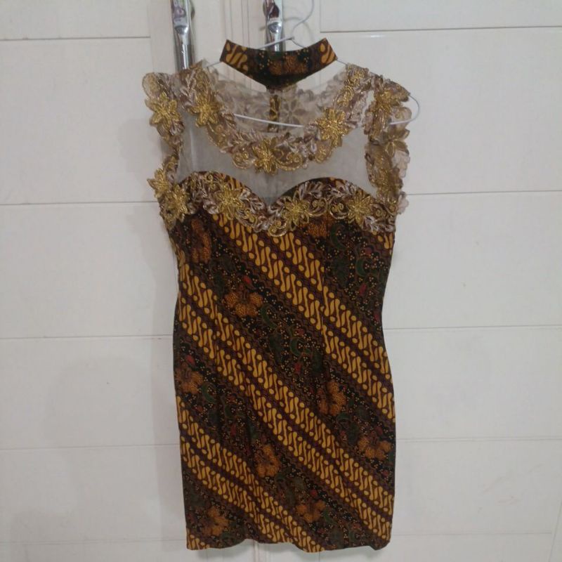 Jual dress batik wanita preloved kondisi masih bagus banget hanya ...