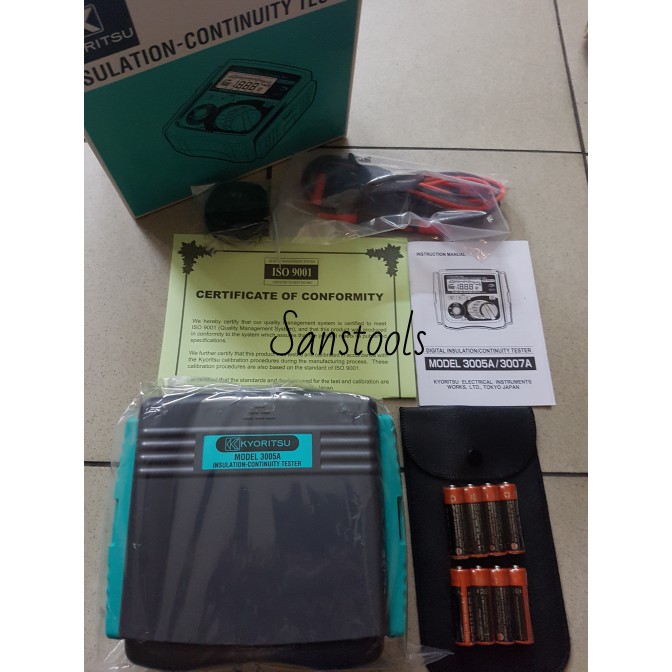 Jual DSA megger / insulation tester KYORITSU 3005A ORIGINAL . | Shopee ...