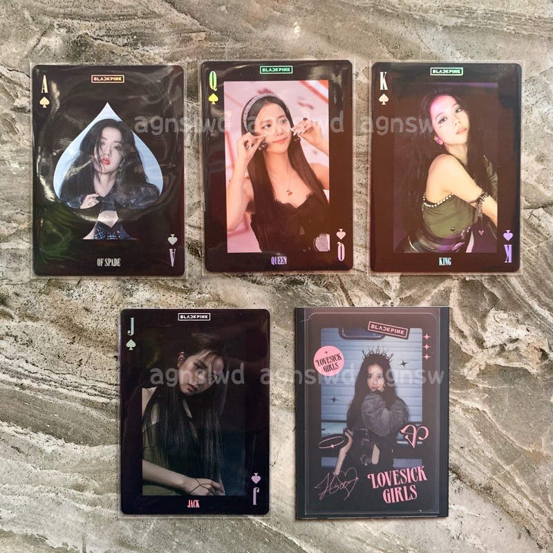 Jual Jisoo playing card blackpink set with benefit POB blackpink Jisoo ...
