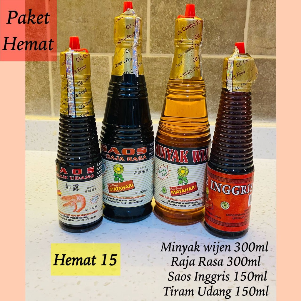 Jual PAKET HEMAT 15 | CAP BUNGA MATAHARI | HALAL (4 BOTOL) | Shopee ...