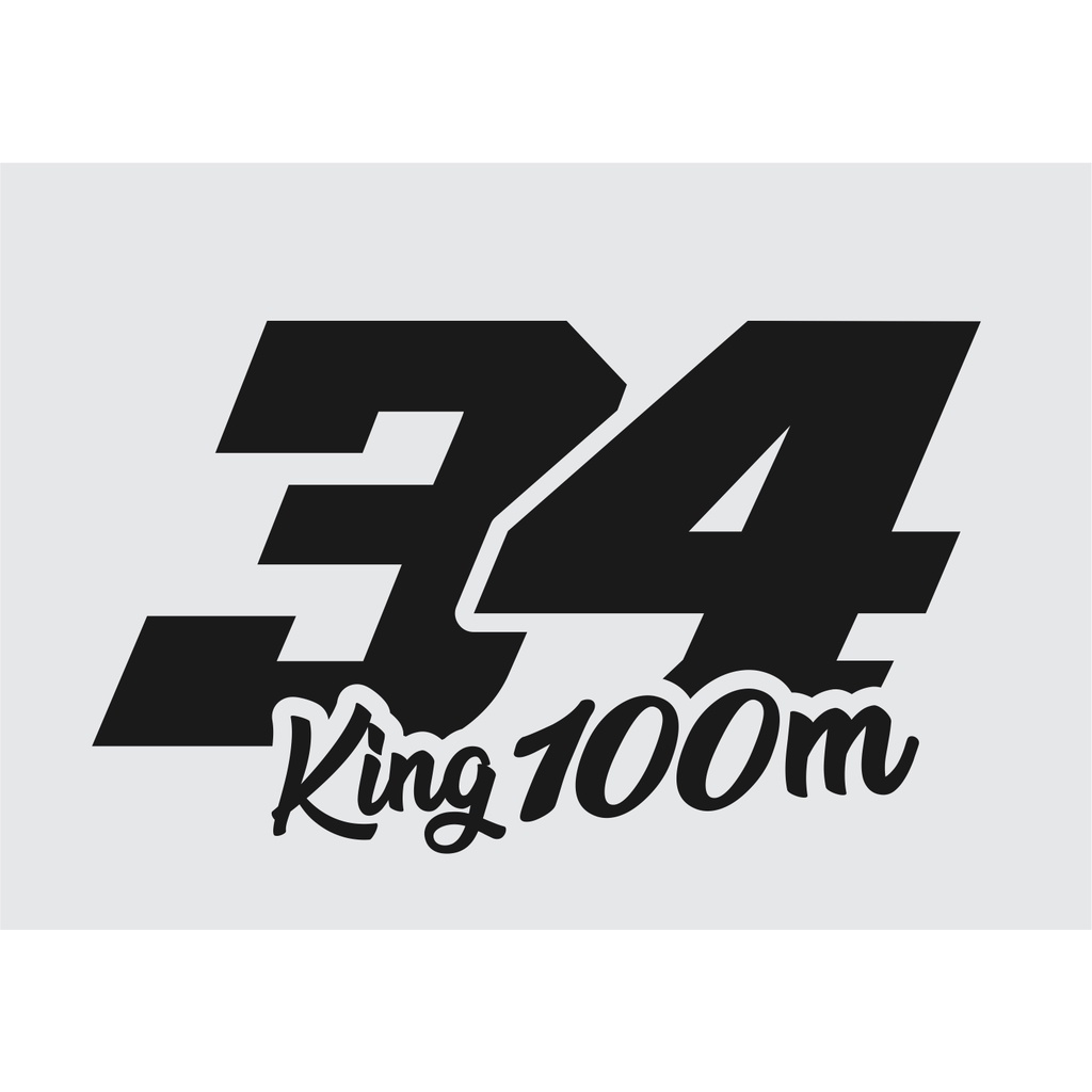 Jual cutting sticker nomor start, racing bisa request nomor dan nama ...