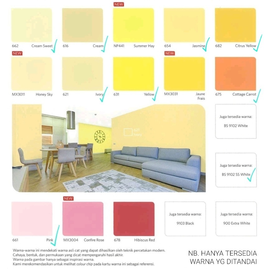 Jual Cat Kimex 4,5 kg by Nippon Paint / cat tembok dinding air 5 kg ...