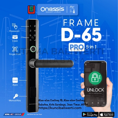 Jual ONASSIS SMART LOCK FOR ALUMINIUM D65-PRO | Shopee Indonesia