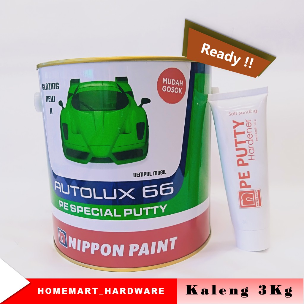 Jual Dempul AUTOLUX 66 PE PUTTY 3Kg | NIPPON PAINT | Shopee Indonesia