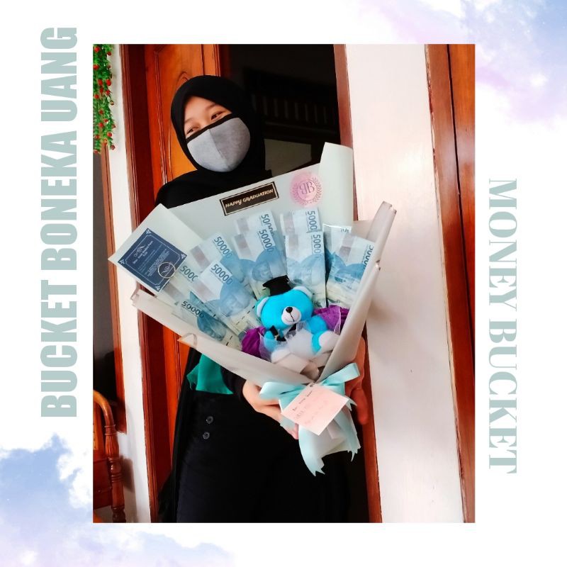Jual bucket uang asli || bucket boneka wisuda || bucket ulang tahun ...
