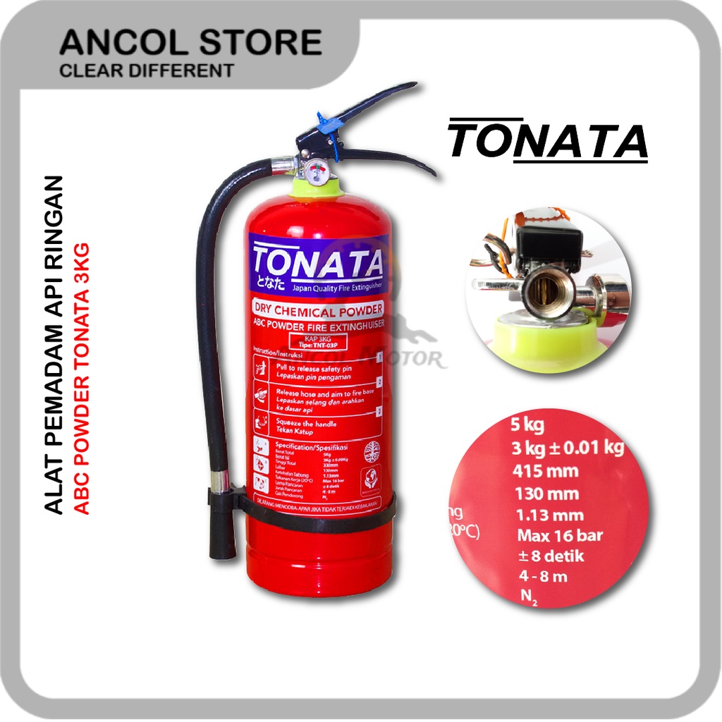 Jual APAR 3kg ABC Powder Alat Pemadam Kebakaran Api Serbuk Bubuk ...