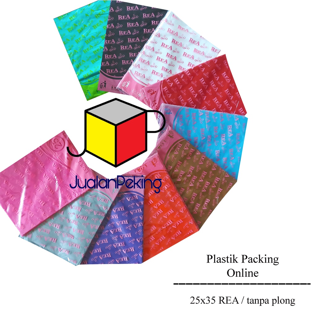 Jual Plastik Packing Online Shop 25x35 HD tanpa plong merk REA isi 100 ...