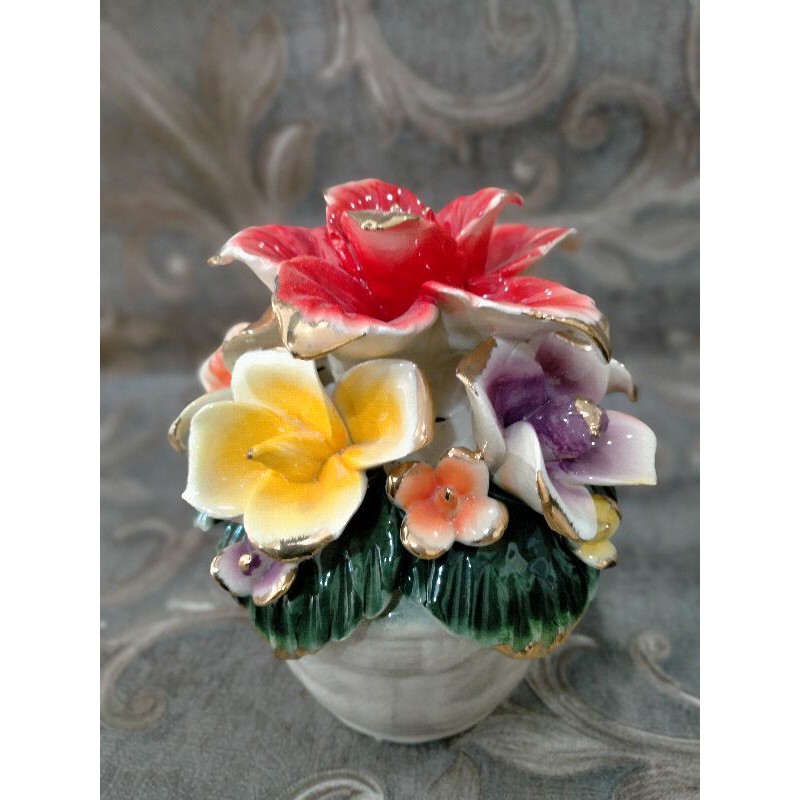 Jual Pajangan Bunga Italy Mini (Free Packing Kayu) | Shopee Indonesia