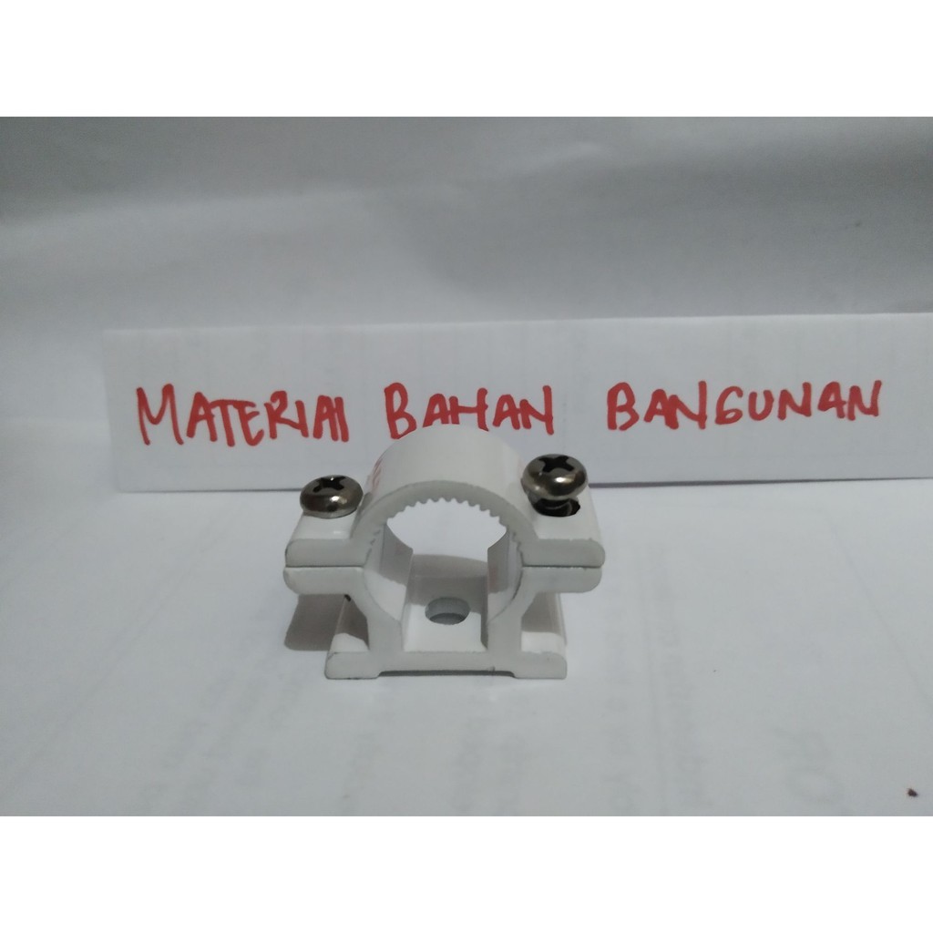 Jual Klem Pipa Besi Kb 16 Putih Pengencang Pipa Air Panas Dingin Gas ...