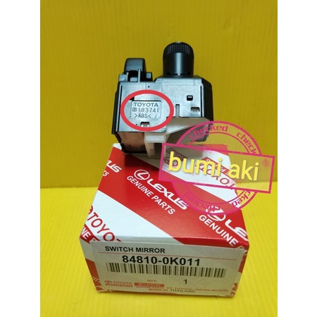 Jual SWITCH MIRROR ATAU SAKLAR LIPAT SPION ORIGINAL TOYOTA INNOVA ...